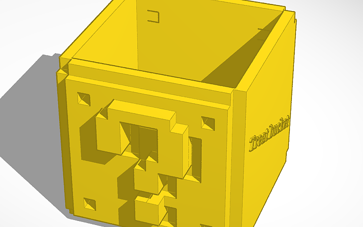3D design Lucky Block - Tinkercad