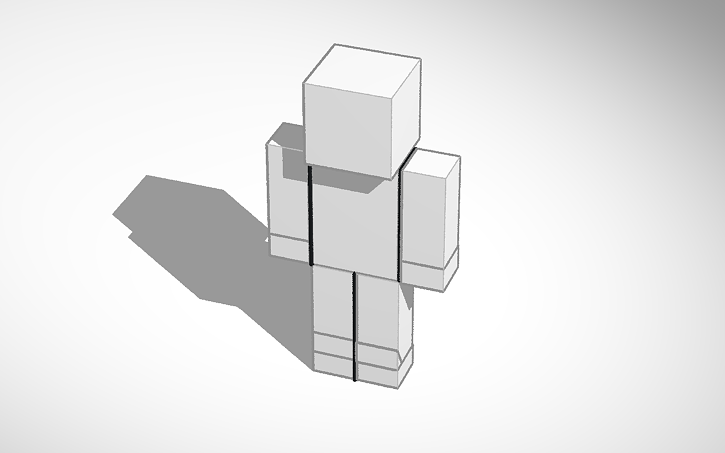 3D design Minecrafter Template - Tinkercad