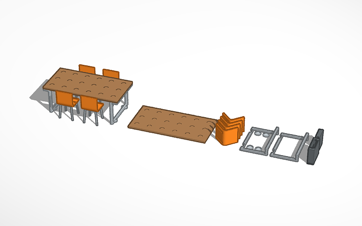 3D design kitchen - Tinkercad