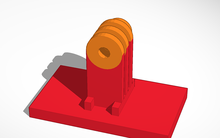 3D design GoPro Mount for Selfie Stick - Tinkercad