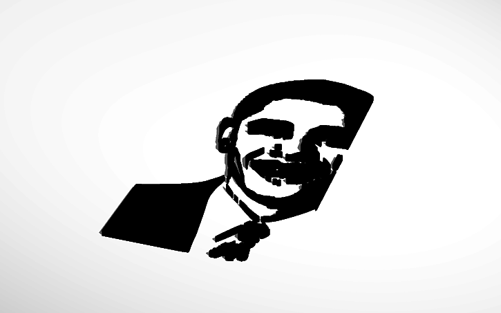 3D design OBAMA - Tinkercad