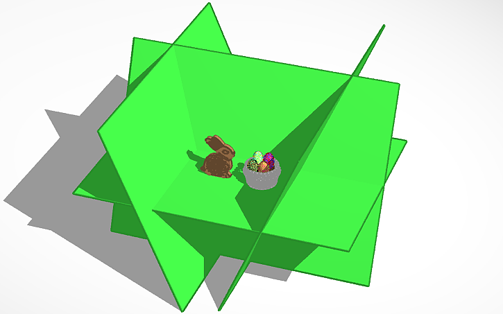 3D design Easter Bunny & Candy Egg Basket. - Tinkercad