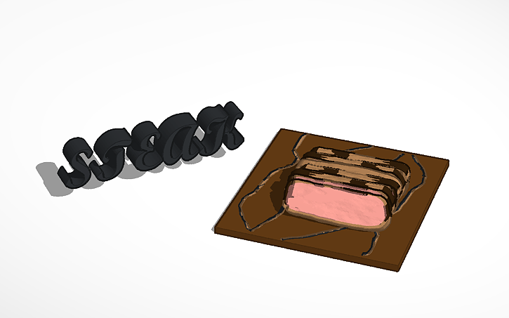 3D design Steak - Tinkercad