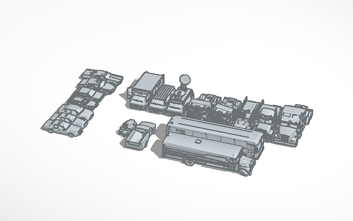 3D design left 4 dead vehicle pack - Tinkercad