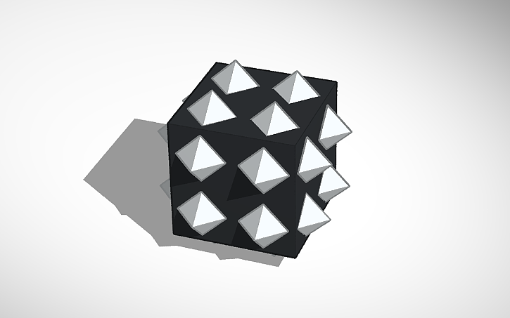 3D design Block Spiked Hazard - Tinkercad