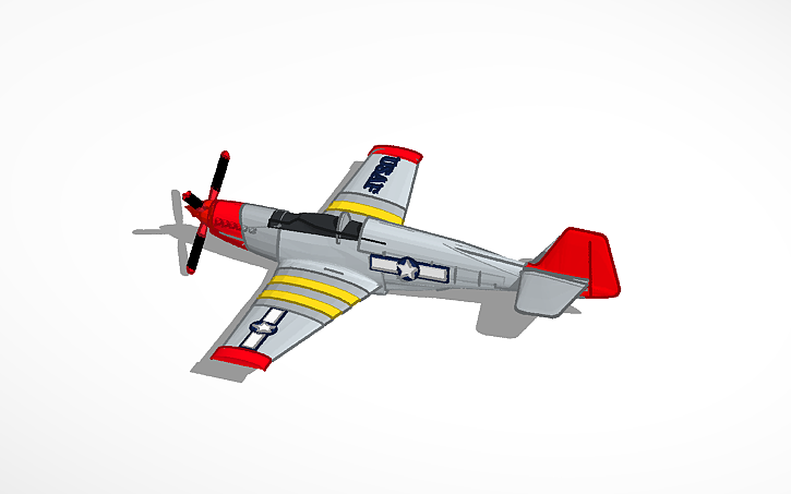 3D design P-51D Mustang [''REDTAILS''] - Tinkercad