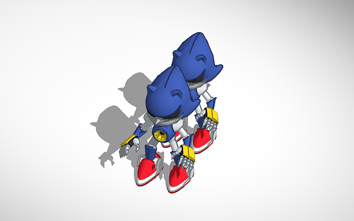3D design sonic cd metal sonic (read disc) - Tinkercad