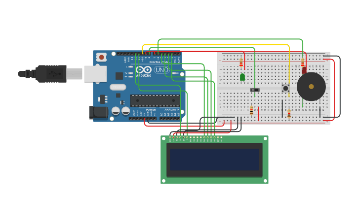 Circuit design Stopwatch - Tinkercad