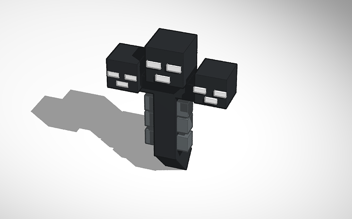 3D design Wither minecraft | Tinkercad