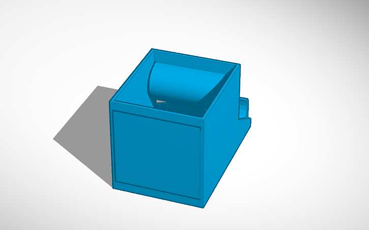 3D design battery container - Tinkercad