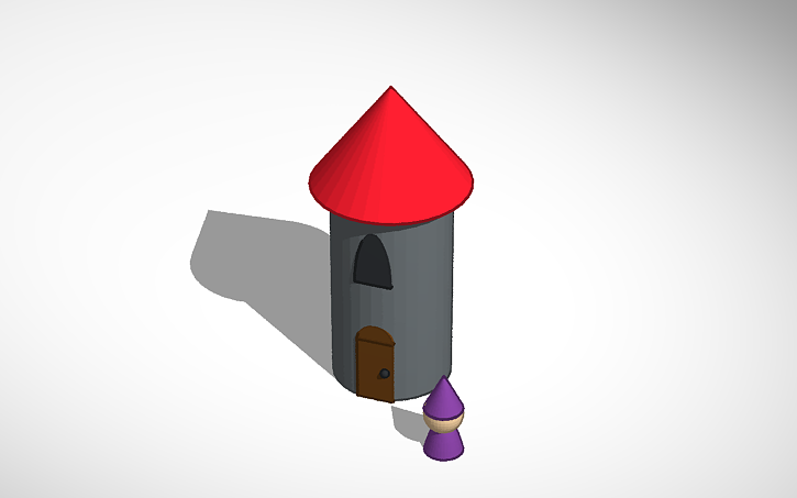 3D design wizard tower | Tinkercad