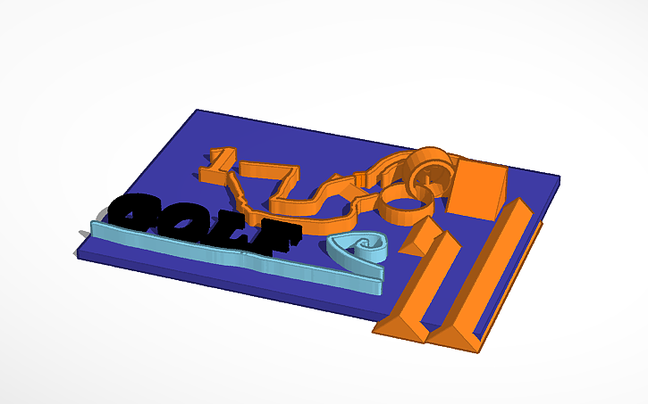 3D design Golf Course Part I - Tinkercad