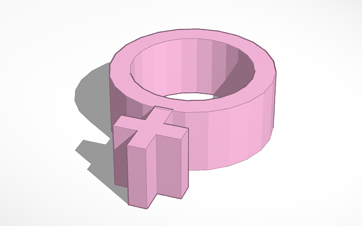 3D design Woman-Symbol | Tinkercad