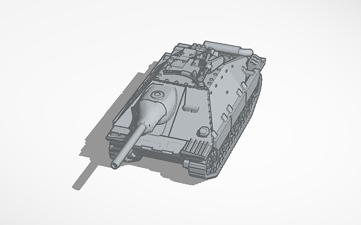 3D design Leichter Panzerjäger 38(t) Hetzer - Tinkercad