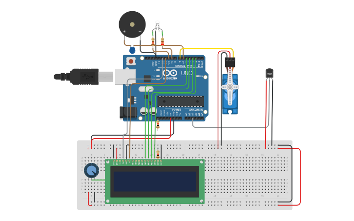 Circuit Design Temp Buzzer And Range V2 0 Tinkercad