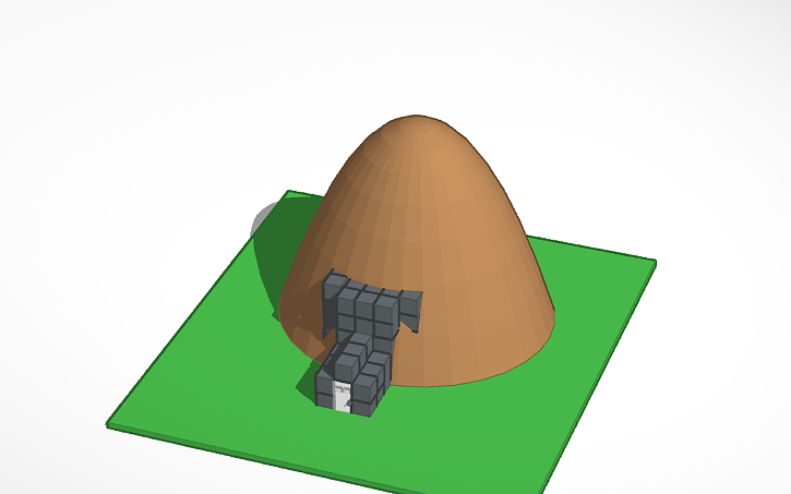 3D design in mountain bunker | Tinkercad