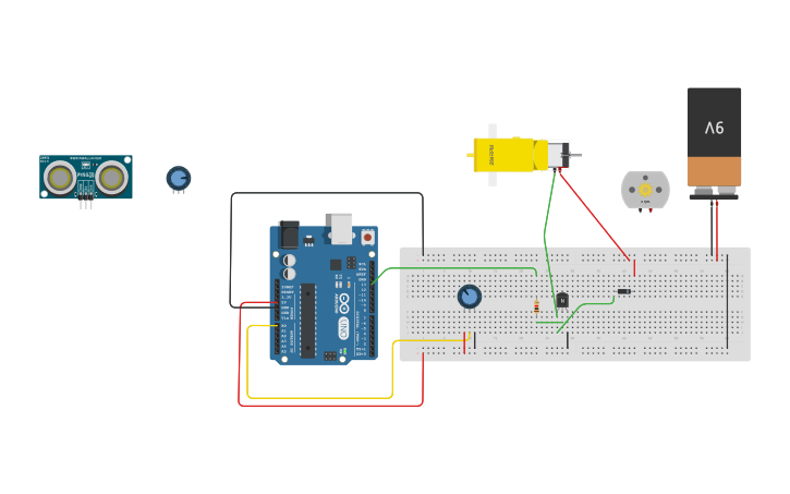 Circuit design Unidad3 - motor | Tinkercad