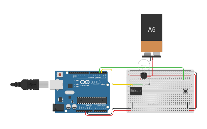 Circuit Design Relay Tinkercad