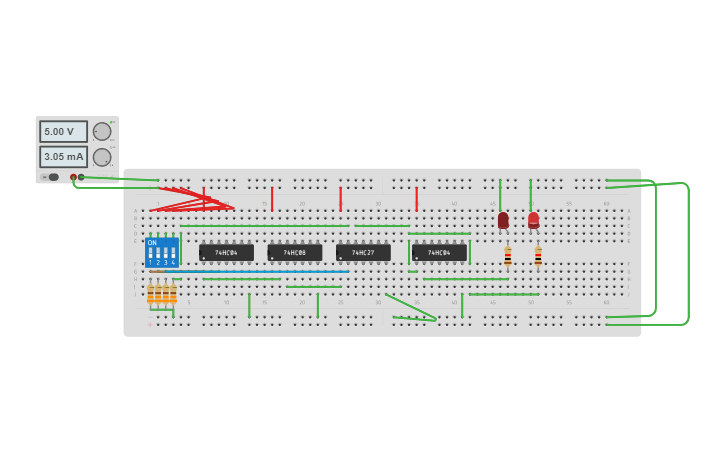 Circuit Design Semaforo Tinkercad