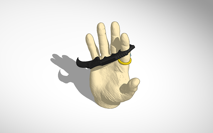 3D design Vances CSGO hand - Tinkercad