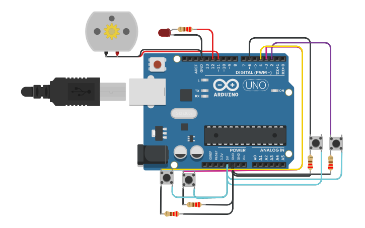 Circuit design ejercicio 5 | Tinkercad