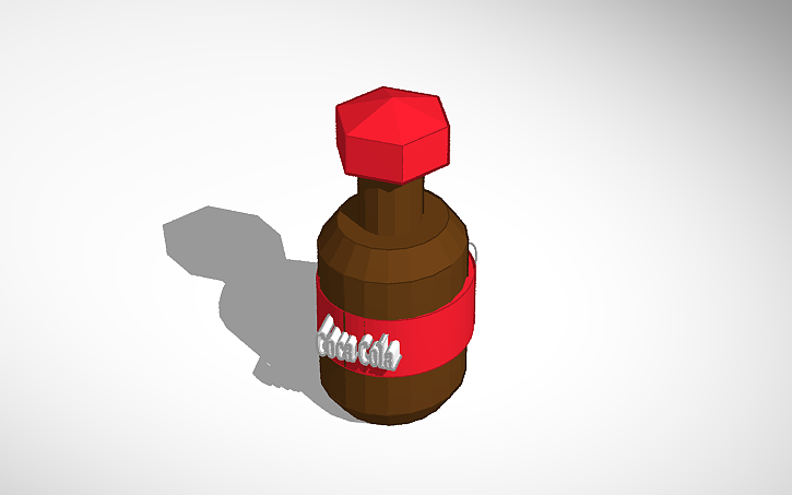 3D design Coca Cola - Tinkercad