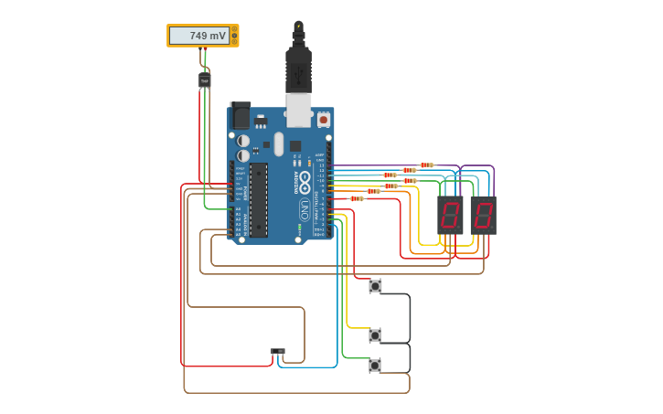 Circuit Design Tinkercad 1 Parcial Parte 2 Tinkercad