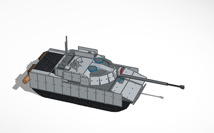 3D design Tank mod.14/4E3A3 (T14/4E3A3) - Tinkercad