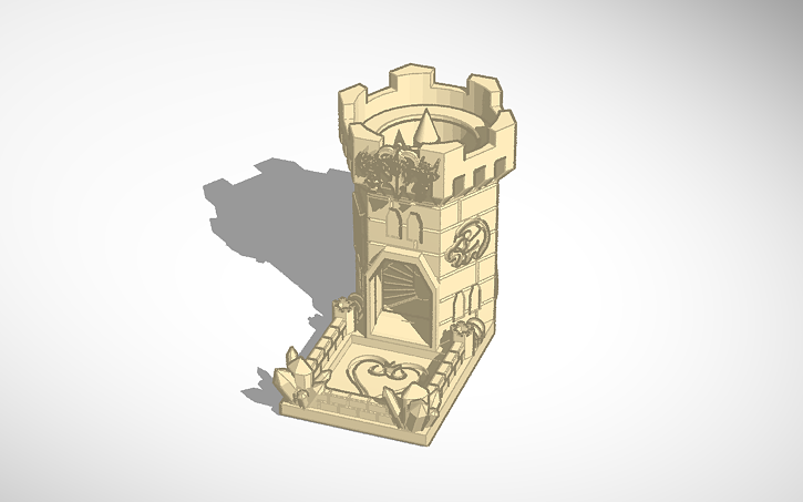 3D design tower disney - Tinkercad