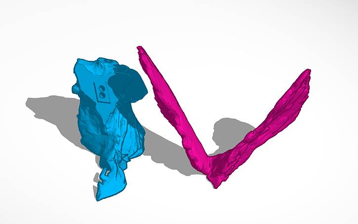 3D design Winged Victory: Parted - Tinkercad