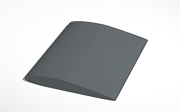 3D design airfoil - Tinkercad