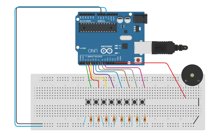 Circuit design IIOT MINI PROJECT - Tinkercad