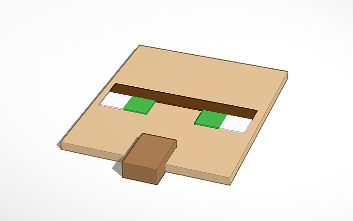 3D design minecraft villager - Tinkercad