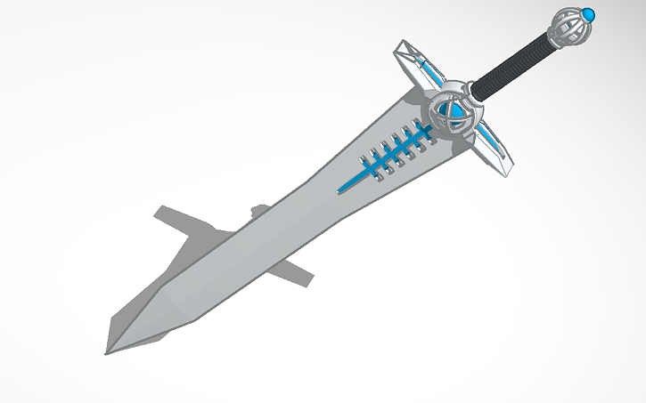 3D design The Sword of Amaroth - Tinkercad