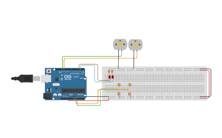 Circuit design Guia lab1 - Tinkercad