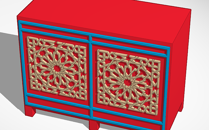 3D design cabinet - Tinkercad