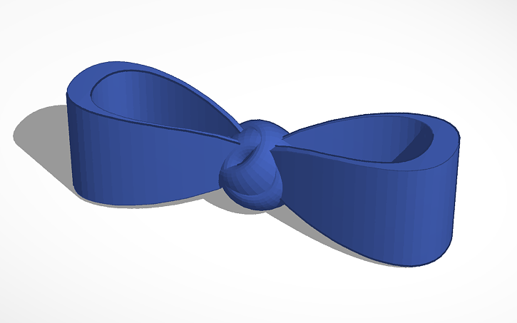 3D design bow - Tinkercad
