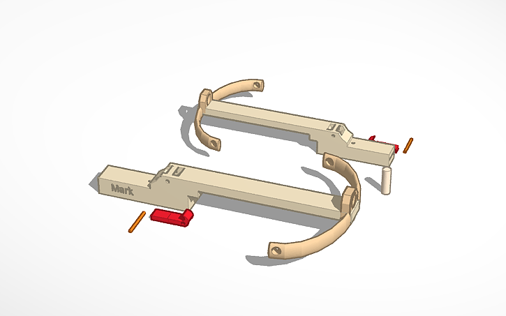 3D design Rubber band Crossbow - Tinkercad