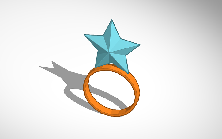 3D design Star Ring | Tinkercad