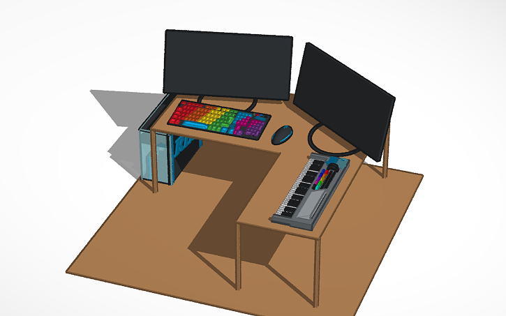 3D design Gamer set - Tinkercad