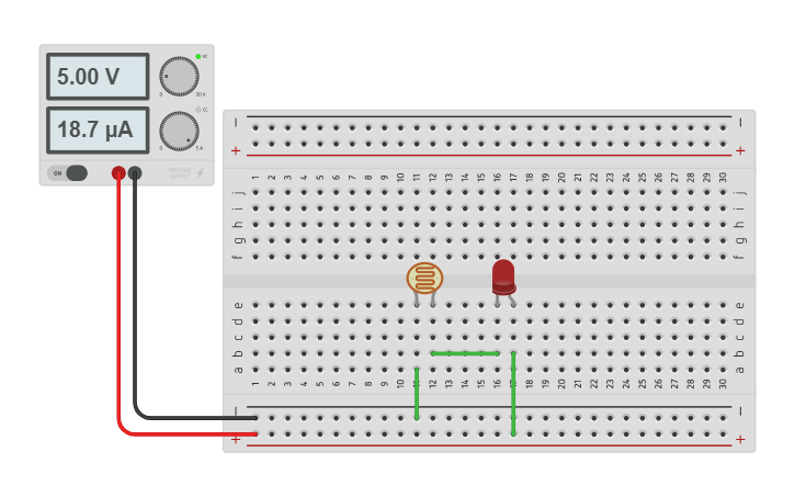 Circuit design Photoresistor - Tinkercad