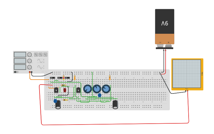 Circuit design Fuzz Pedal - Tinkercad