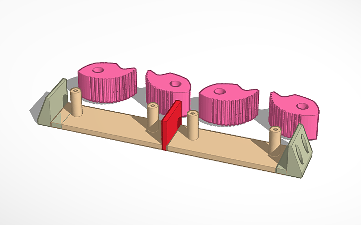 3D design Broom Holder - Tinkercad