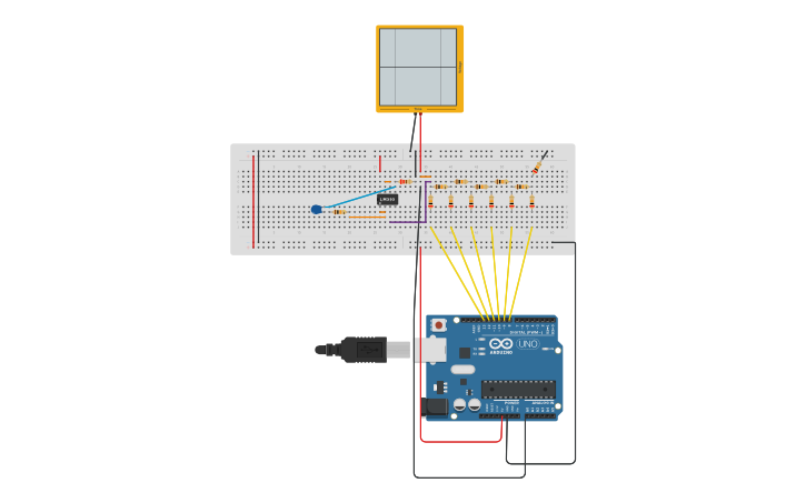 Circuit design DAC Low Pass Filter - Tinkercad