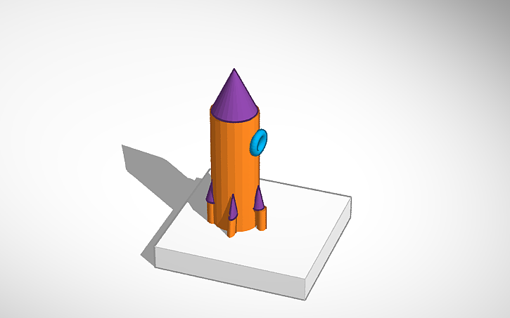 3D design Rocket | Tinkercad