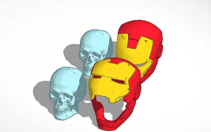 3D design Iron man - Tinkercad