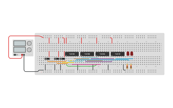 Circuit Design Full Subtractor Using Basic Gates Tinkercad