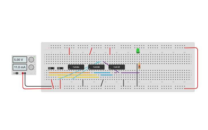 Circuit Design Experiment 3 Table 2 Complex Equation Logic Circuit Tinkercad
