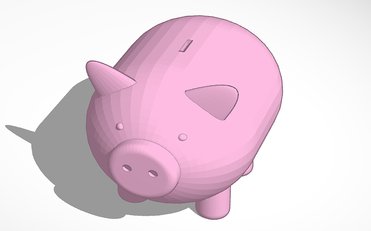 3D design pig - Tinkercad
