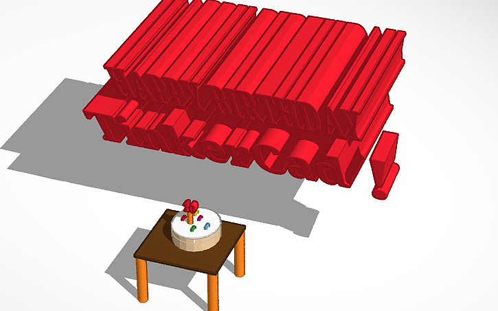 3D design Happy Birthday Tinkcad!!! | Tinkercad